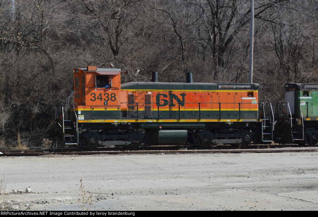 GN 3438 at the 12th street yard